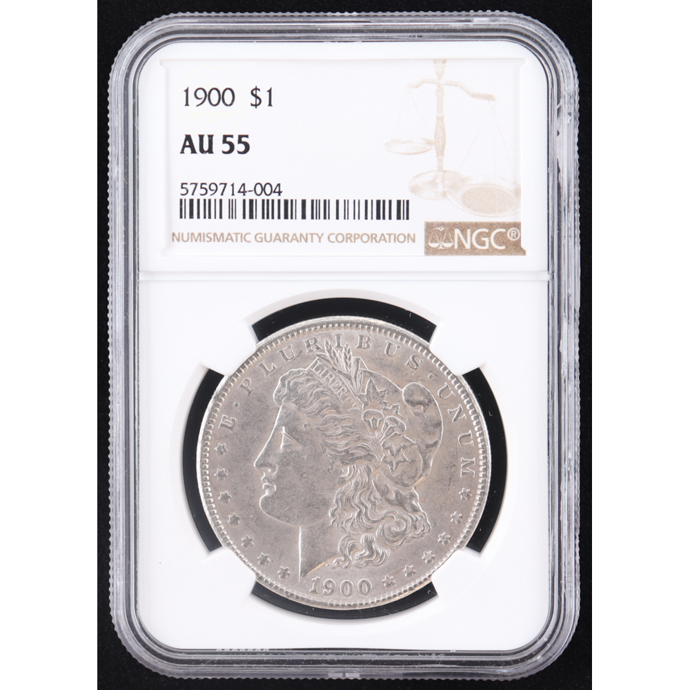 1900 Morgan Silver Dollar (NGC AU55) | Pristine Auction