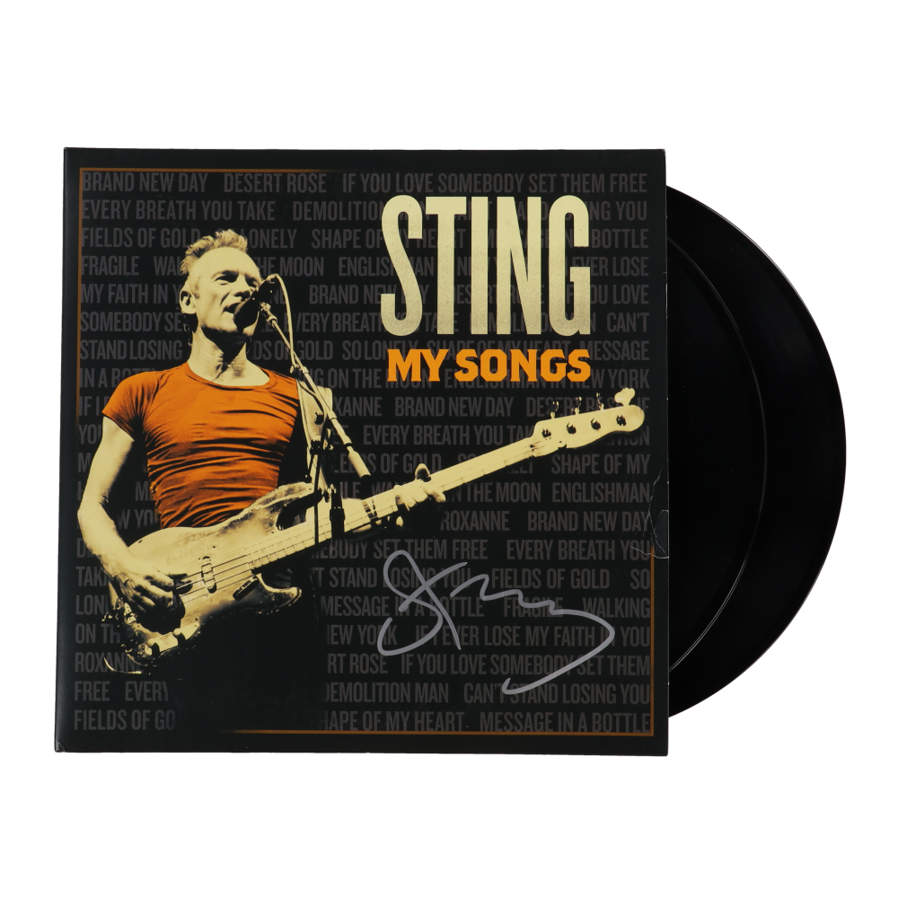 Sting Signed "My Songs" Vinyl Record Album Cover (JSA) | Pristine Auction