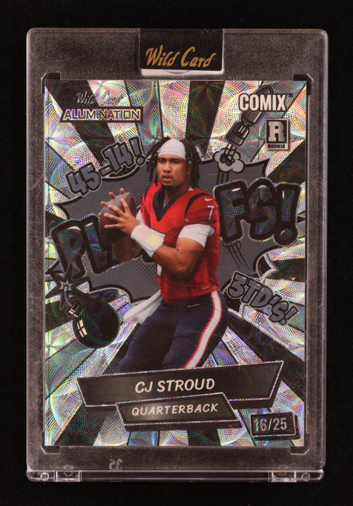 CJ Stroud 2023 Wild Card Alumination Comix Scope #CS3 RC #16/25 ...