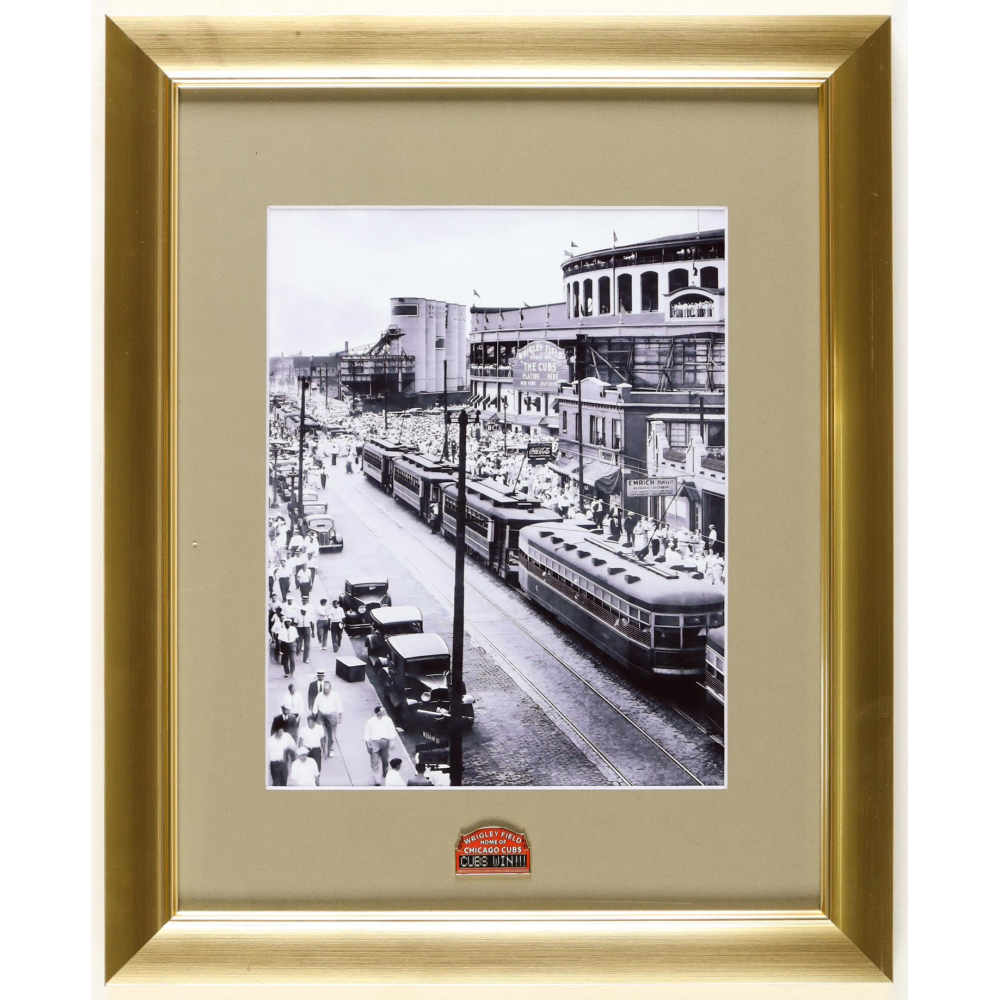 Cubs Wrigley Field Entrance Custom Framed Photo Display with Official ...