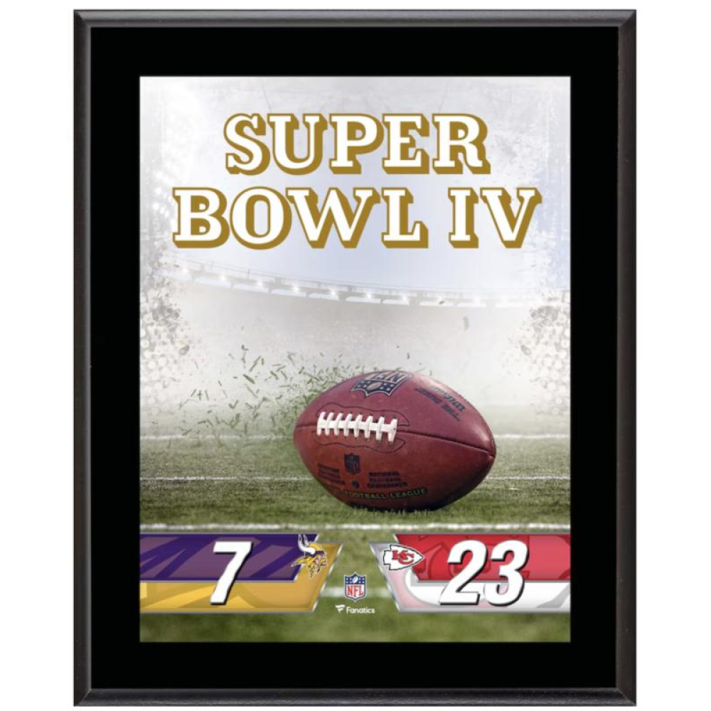 Super Bowl IV Logo Sublimated Plaque | Pristine Auction