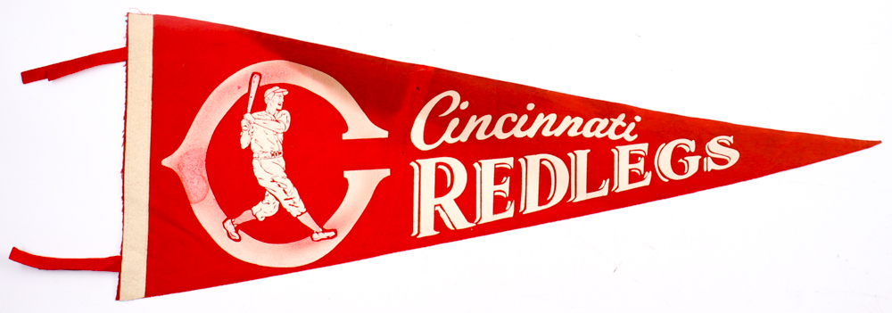 1955 Redlegs Vintage Felt Pennant | Pristine Auction