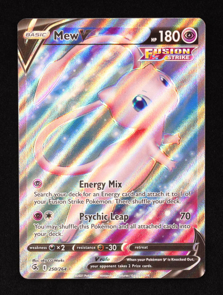 Mew V 2021 Pokemon Fusion Strike #250 Full Art | Pristine Auction