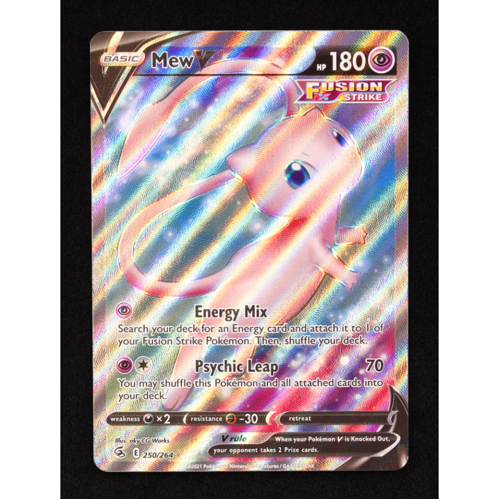 Mew V 2021 Pokemon Fusion Strike #250 Full Art | Pristine Auction