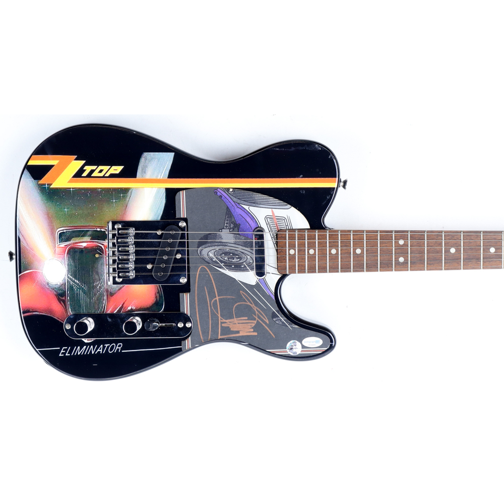 Billy Gibbons Signed "ZZ Top" Custom Squire Telecaster Guitar ...