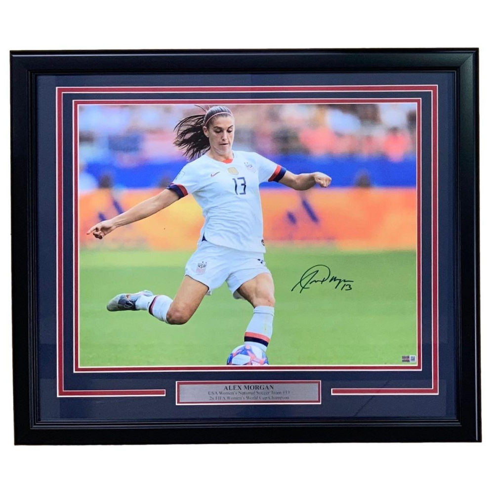 Alex Morgan Signed Team USA Custom Framed Photo (SteinerCX) | Pristine ...