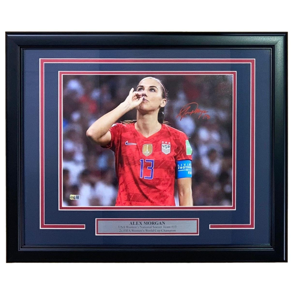 Alex Morgan Signed Team USA Custom Framed Photo (SteinerCX) | Pristine ...