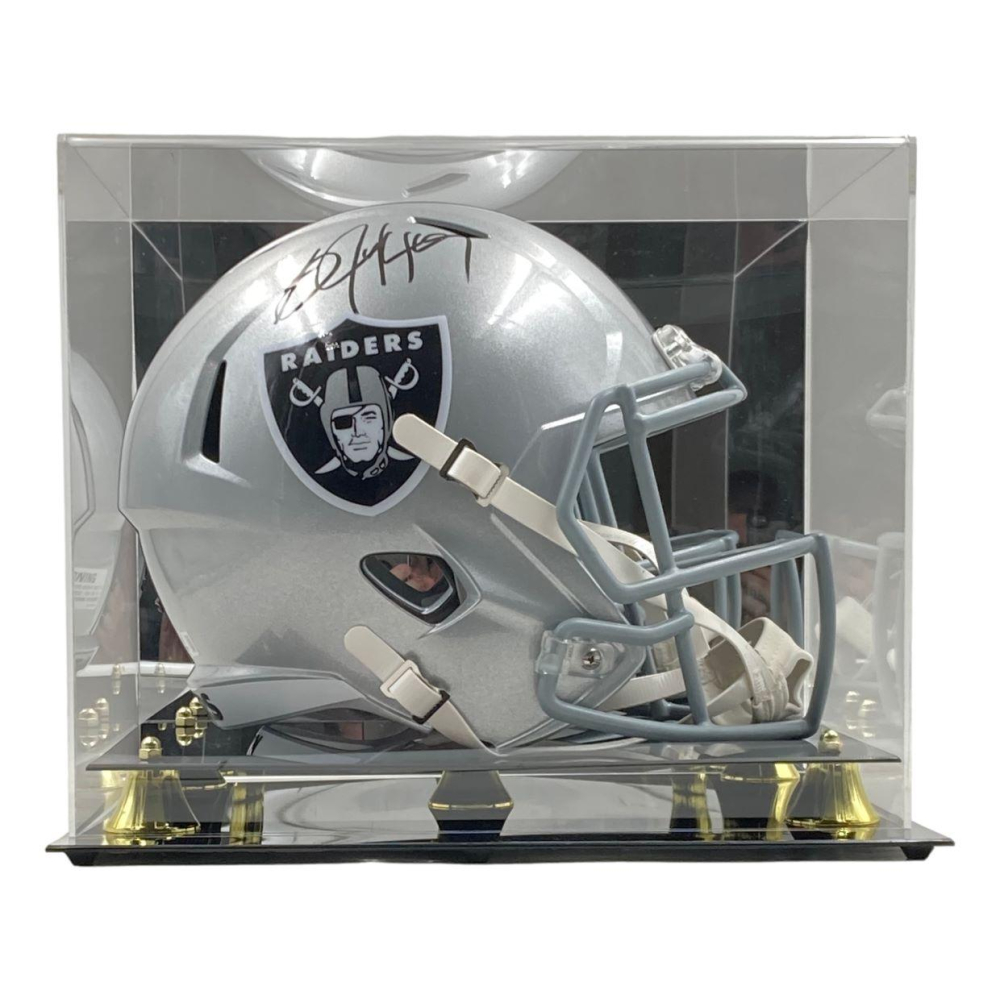 Bo Jackson Signed Raiders Full-Size Speed Helmet with Display Case ...
