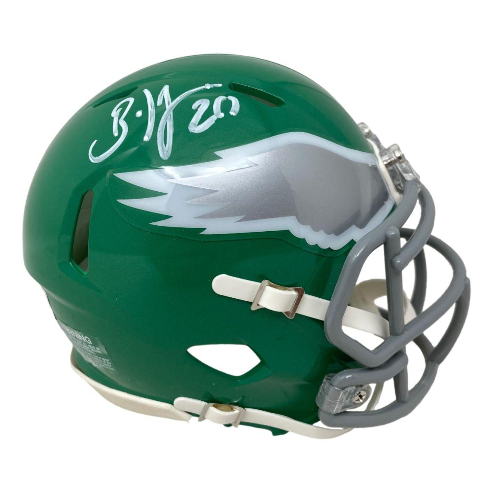Brian Dawkins Signed Eagles Throwback Alternate Speed Mini Helmet (Beckett) | Pristine Auction