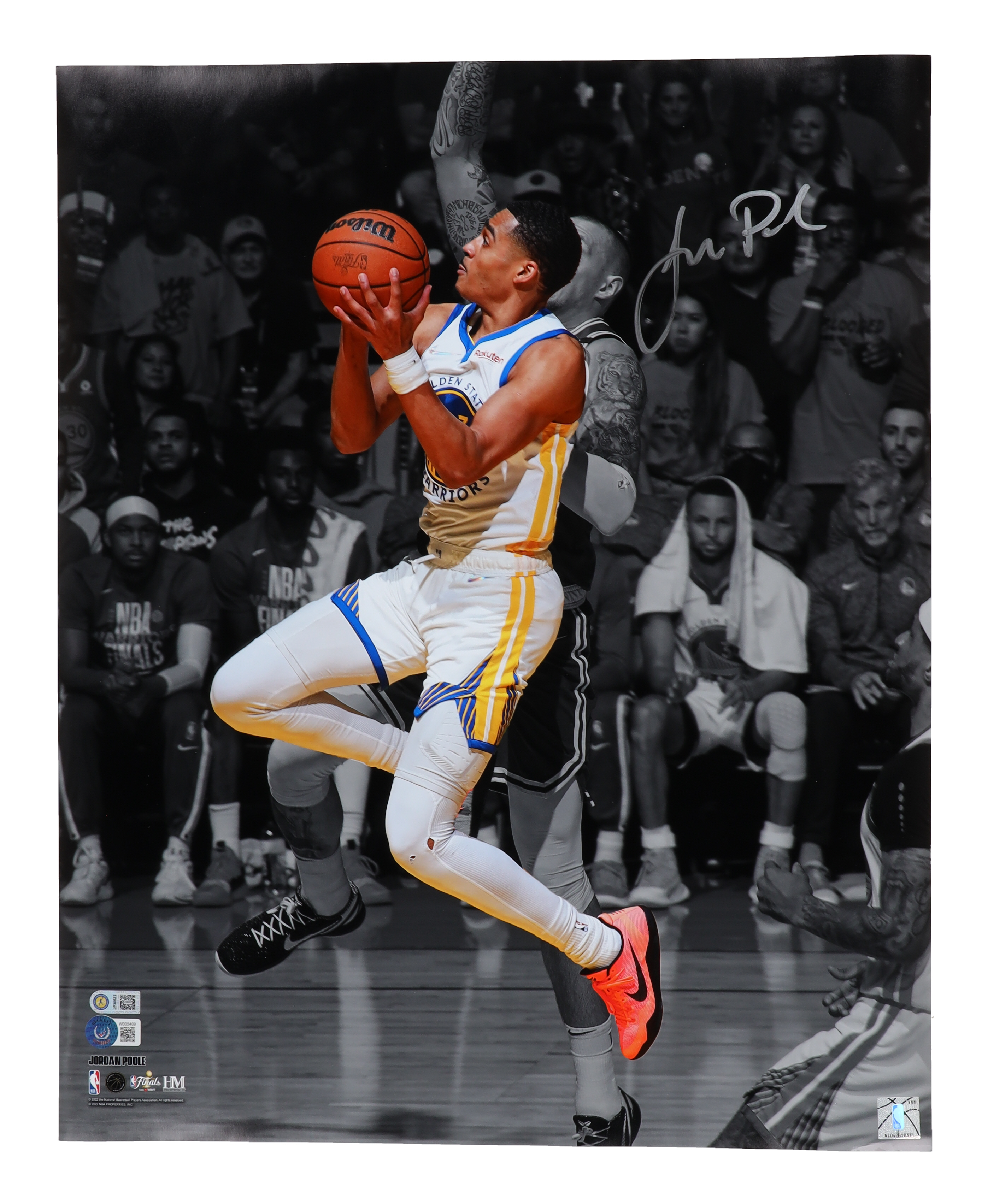 Jordan Poole Signed Warriors 16x20 Photo (USA SM & Beckett) | Pristine ...