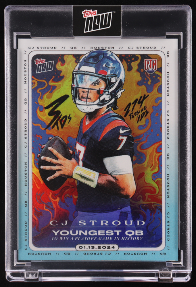 CJ Stroud 2023 Topps Now CJ Stroud Record Breaker #CJ2 RC | Pristine ...