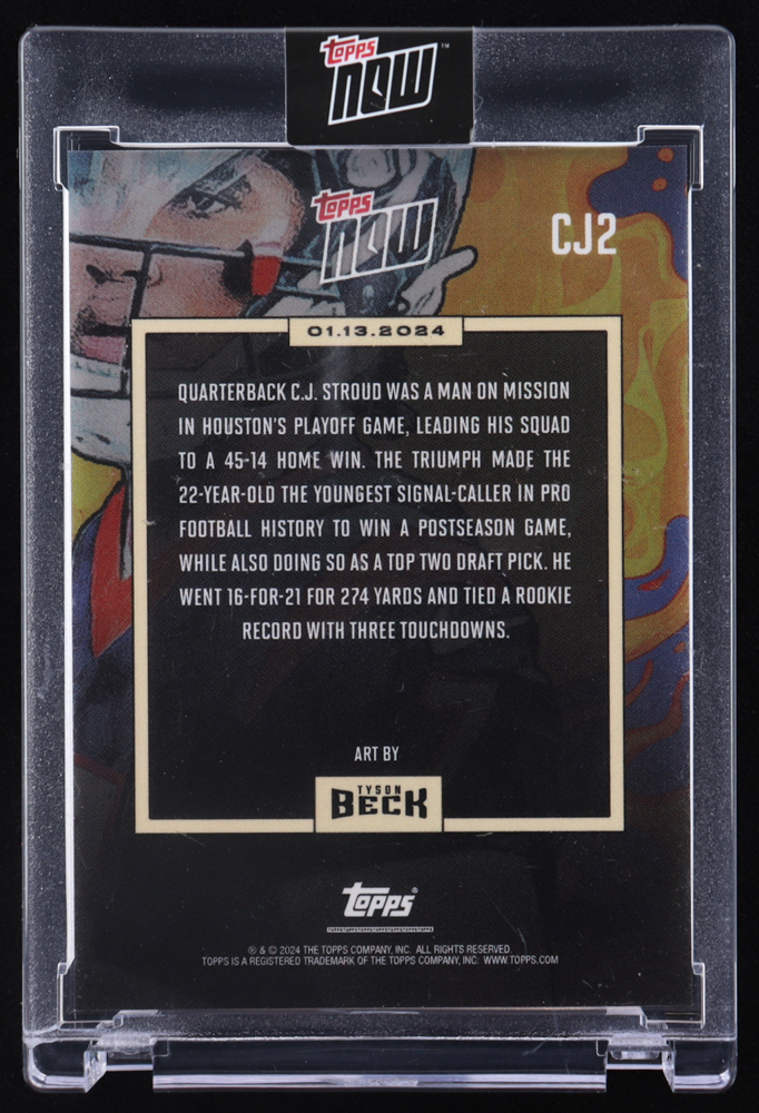 CJ Stroud 2023 Topps Now CJ Stroud Record Breaker #CJ2 RC | Pristine ...