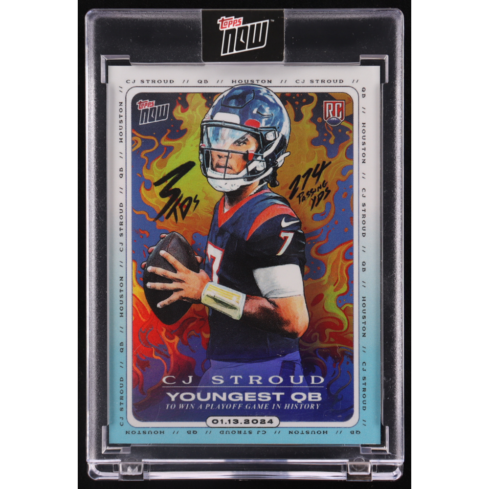 CJ Stroud 2023 Topps Now CJ Stroud Record Breaker #CJ2 RC | Pristine ...