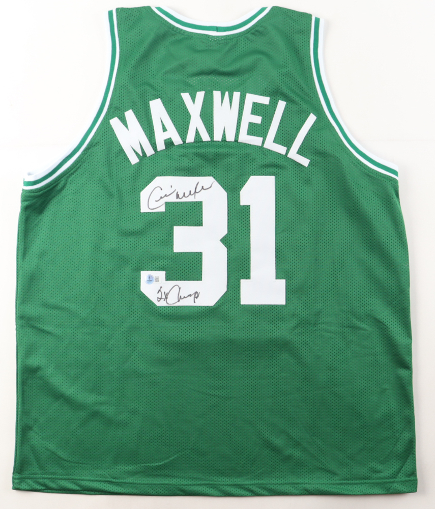Cedric Maxwell Signed Jersey Inscribed "2x Champ" (Beckett) | Pristine ...