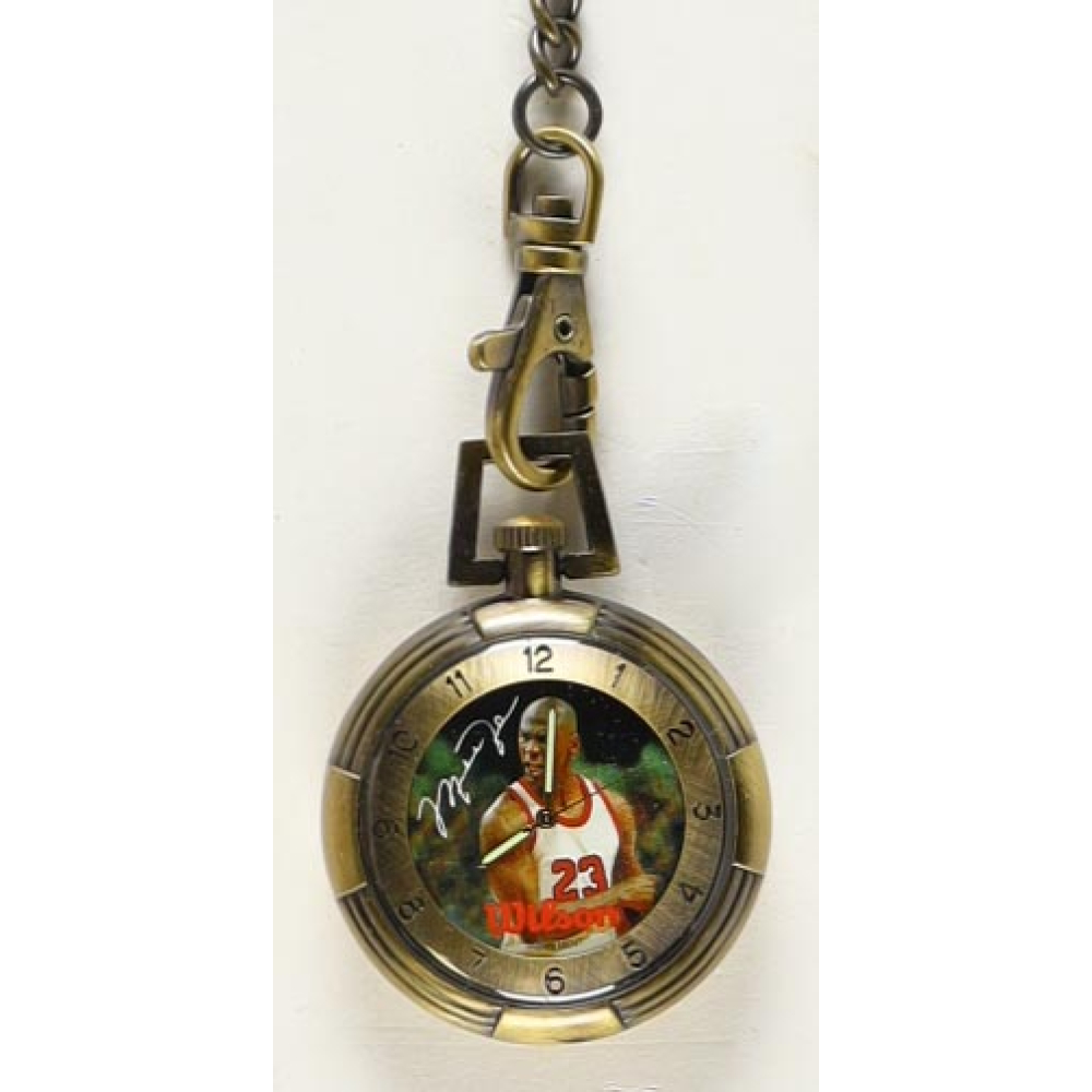 Michael Jordan Commemorative Pocket Watch with Original Jordan Tin Case ...