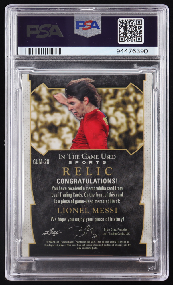 Lionel Messi 2022 ITG Used Sports Relic Memorabilia Rainbow Cracked Ice ...