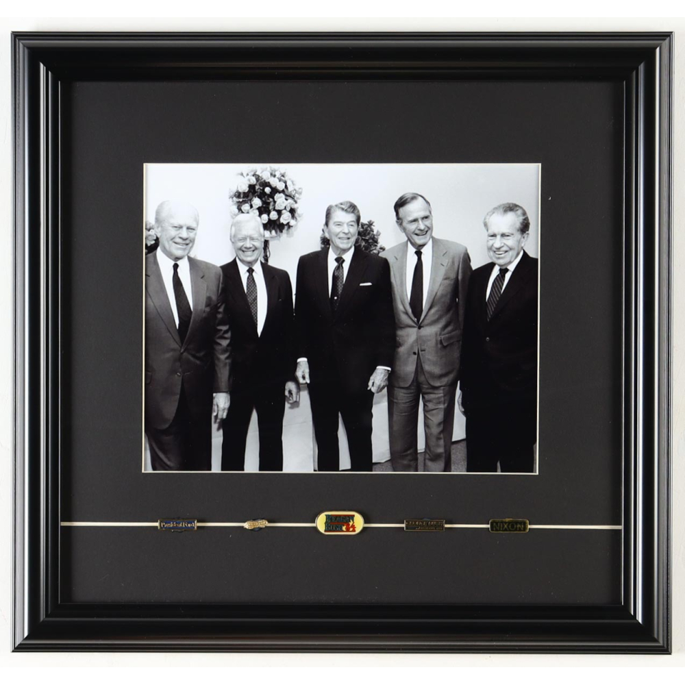 "Five Presidents in the Oval Office" Custom Framed Photo Display with ...