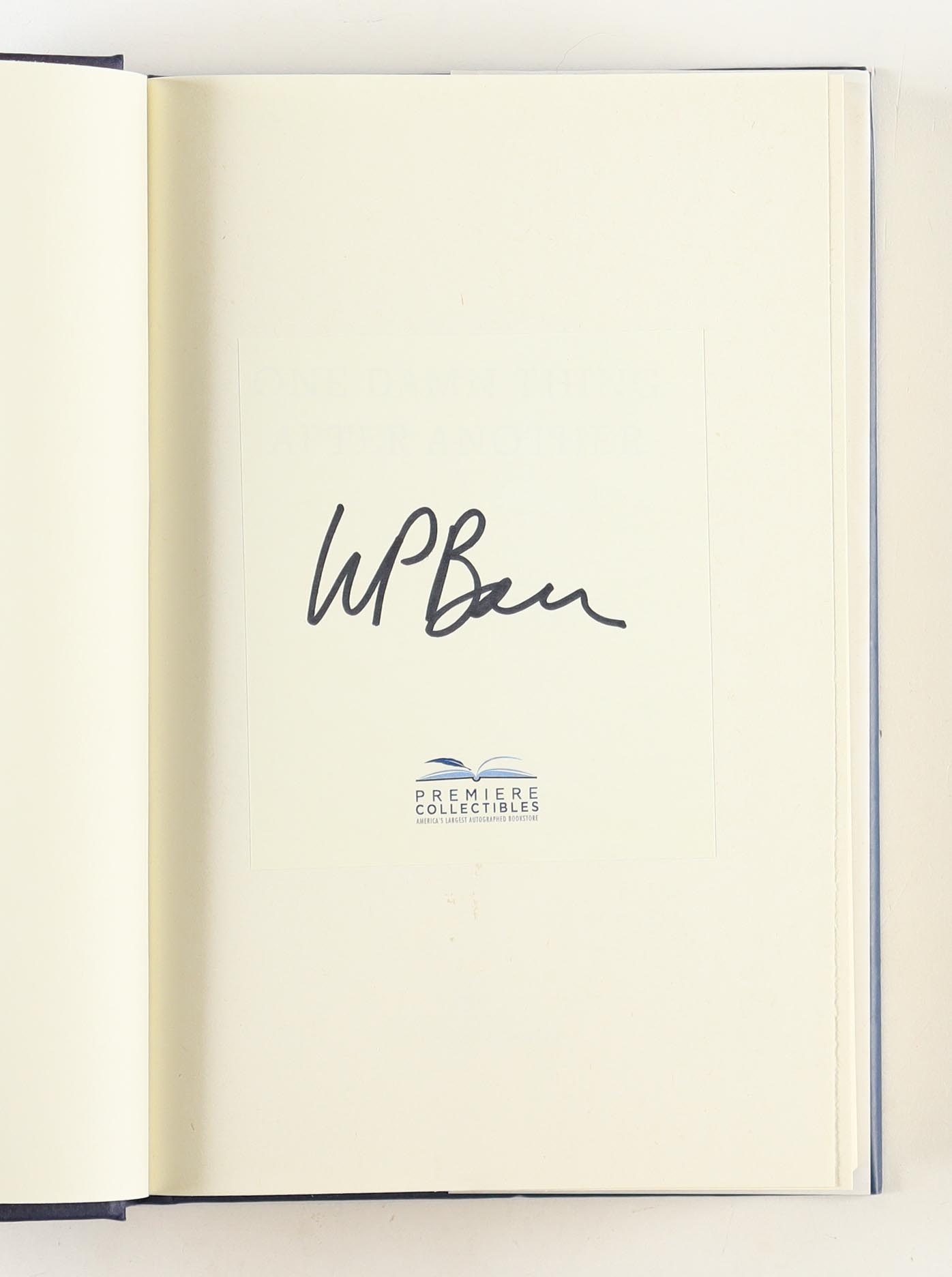 William Barr Signed "One Damn Thing After Another" Hardcover Book ...
