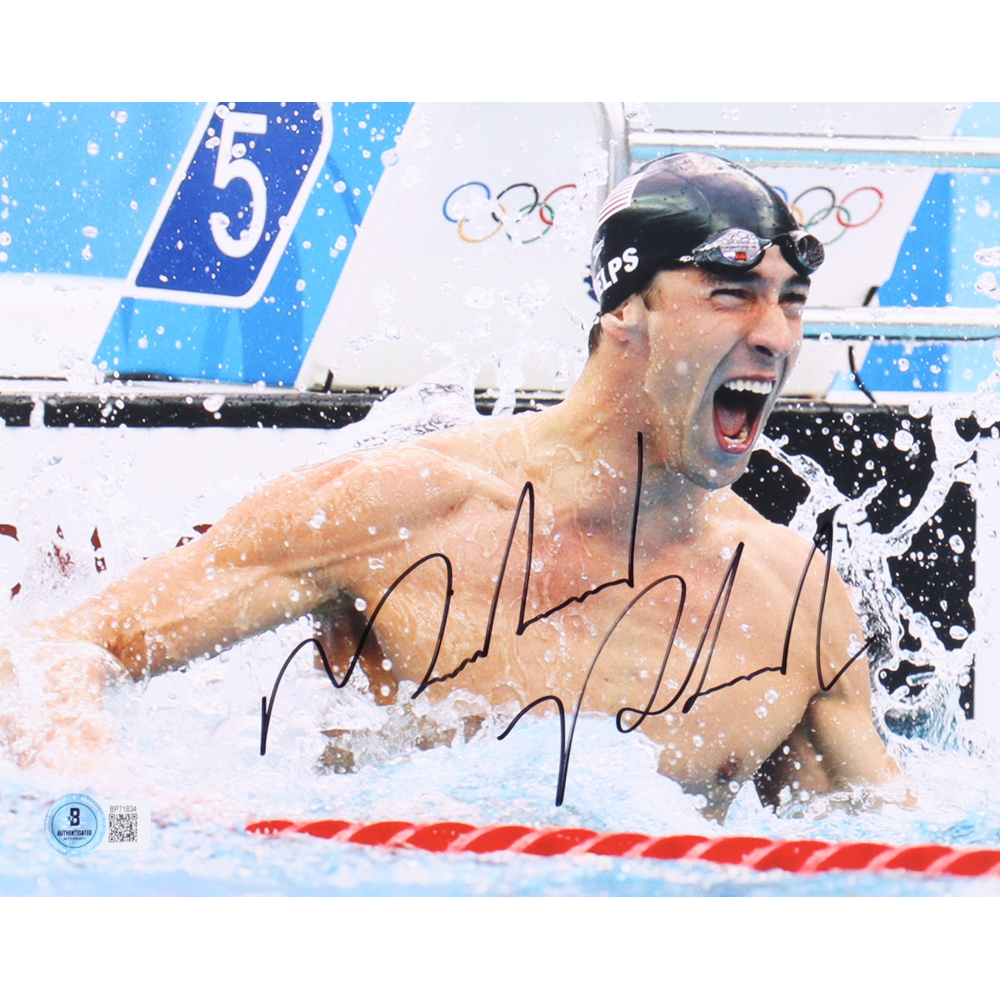 Michael Phelps Signed Team USA 8x10 Photo (Beckett) | Pristine Auction
