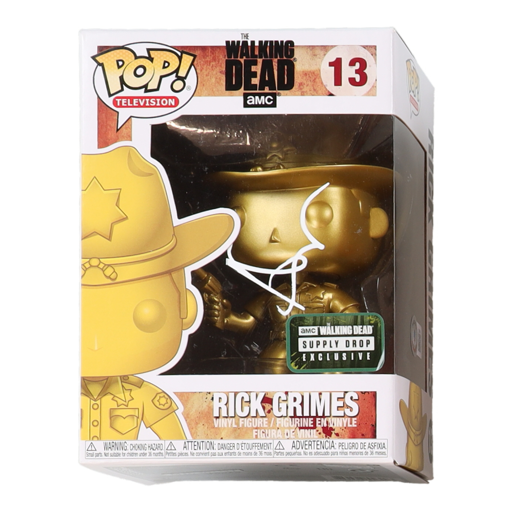 Andrew Lincoln Signed "The Walking Dead" #13 Rick Grimes Funko Pop ...