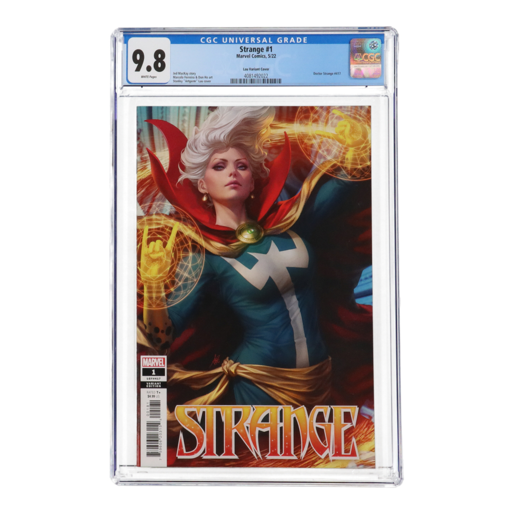 2022 "Strange" Issue #1 Artgerm Lau Variant Cover Marvel Comic Book ...