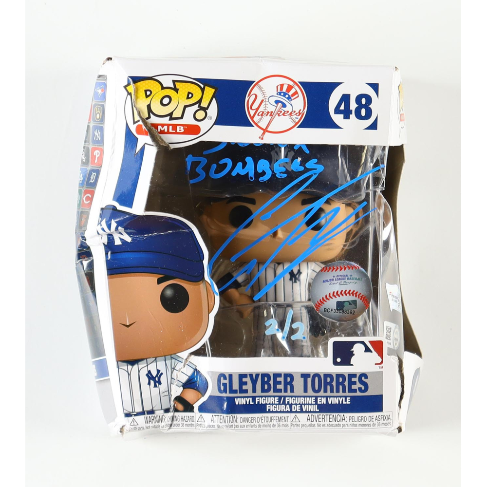 Gleyber Torres Signed LE Yankees #48 Funko Pop! Vinyl Figure Inscribed "Bronx Bombers" (Fanatics ...