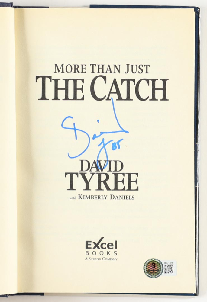 David Tyree Signed "More Than Just The Catch" Hardcover Book (Beckett ...