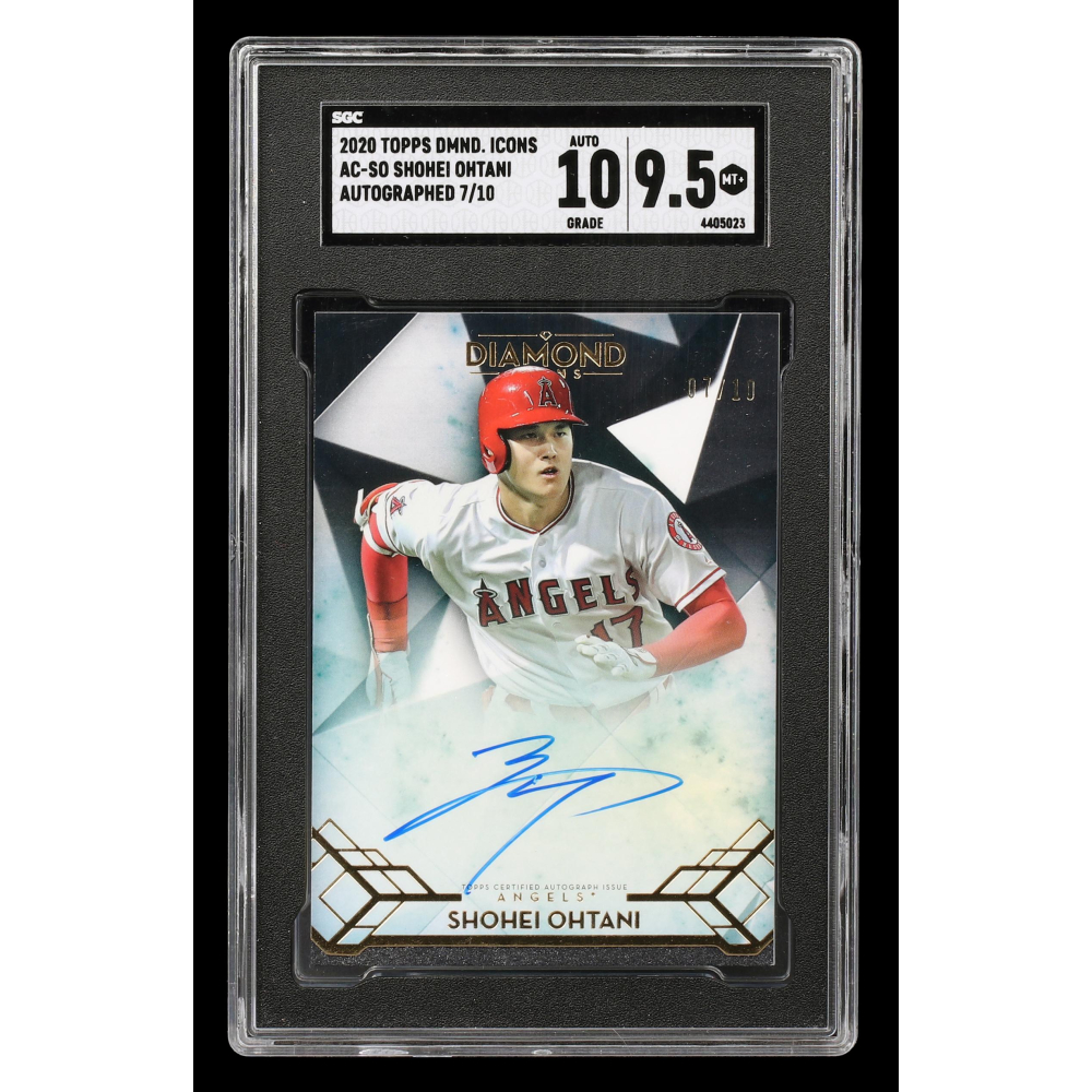 Shohei Ohtani 2020 Topps Diamond Icons Autographed #ACSO #7/10 (SGC 9.5 ...