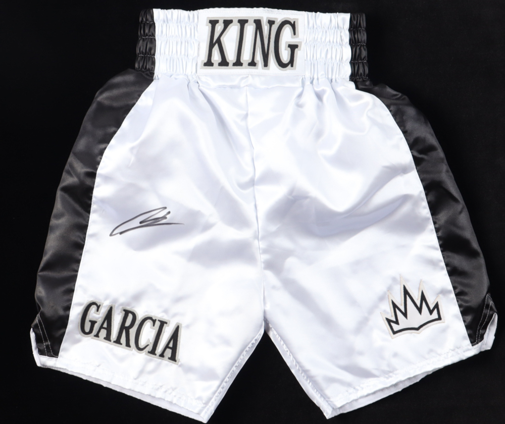 Ryan Garcia Signed Custom “King Ryan” Boxing Trunks (Beckett ...