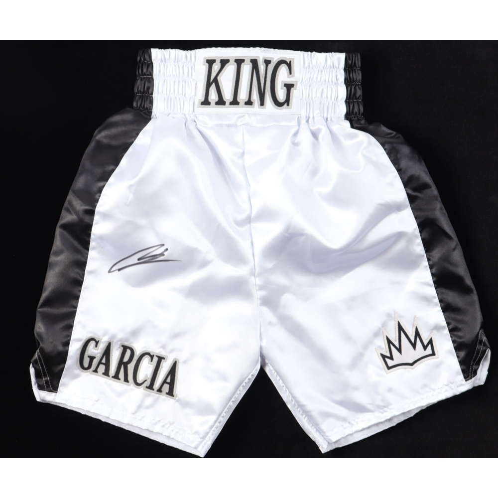 Ryan Garcia Signed Custom “King Ryan” Boxing Trunks (Beckett ...
