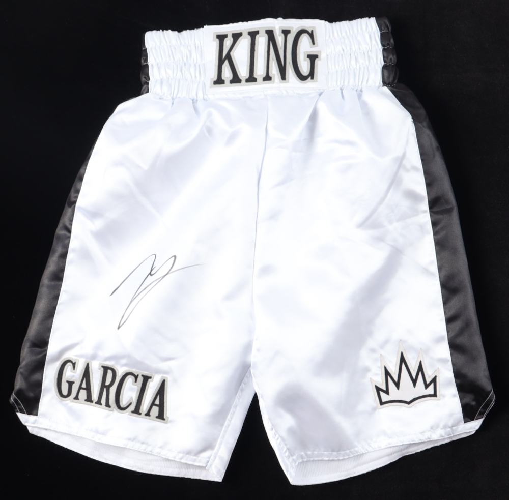 Ryan Garcia Signed Custom “King Ryan” Boxing Trunks (Beckett ...