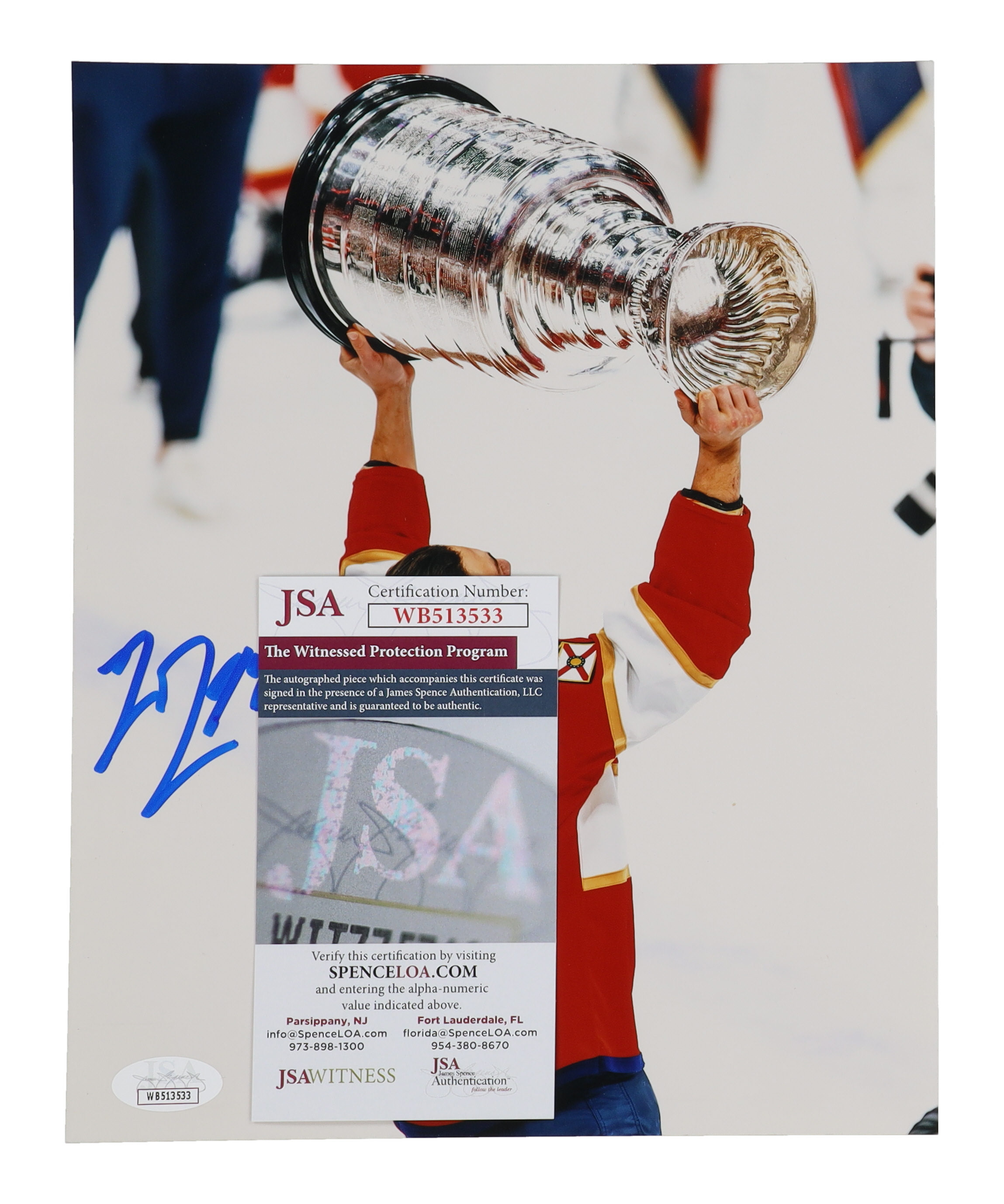 Ryan Lomberg Signed Panthers 8x10 Photo (JSA) | Pristine Auction