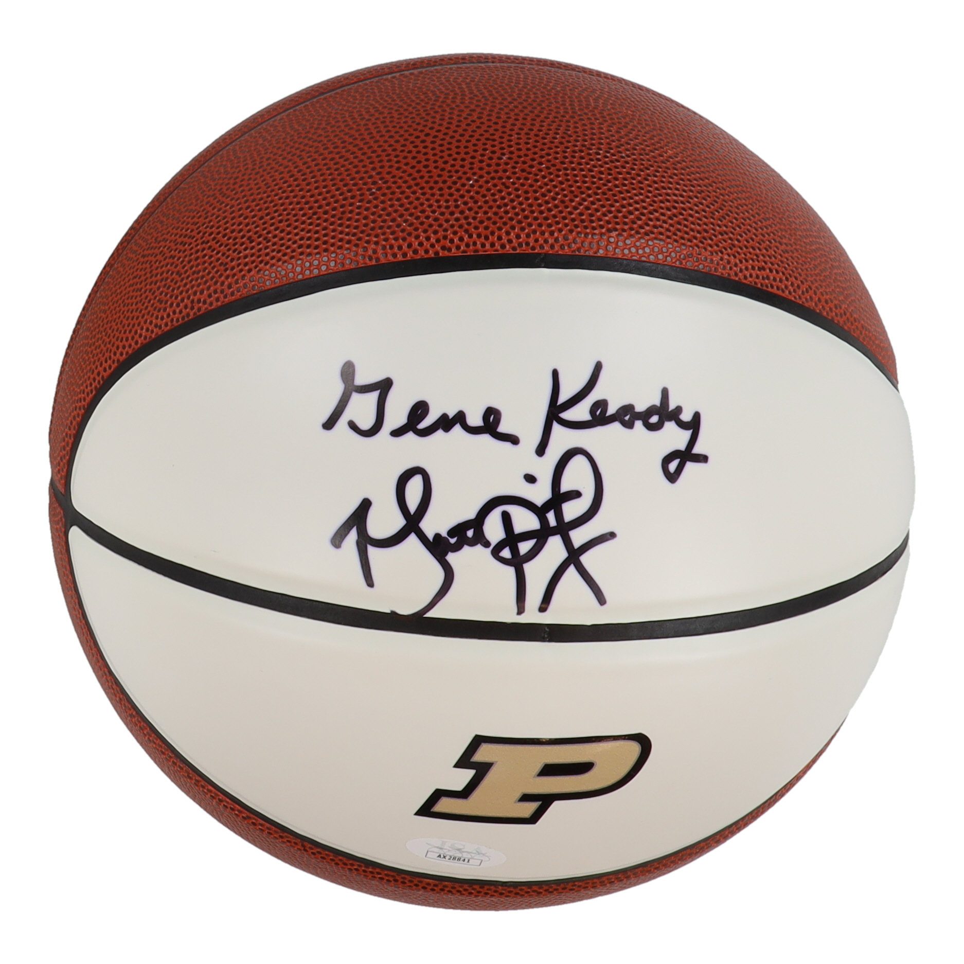 Matt Painter & Gene Keady Signed Purdue Boilermakers Logo Basketball ...