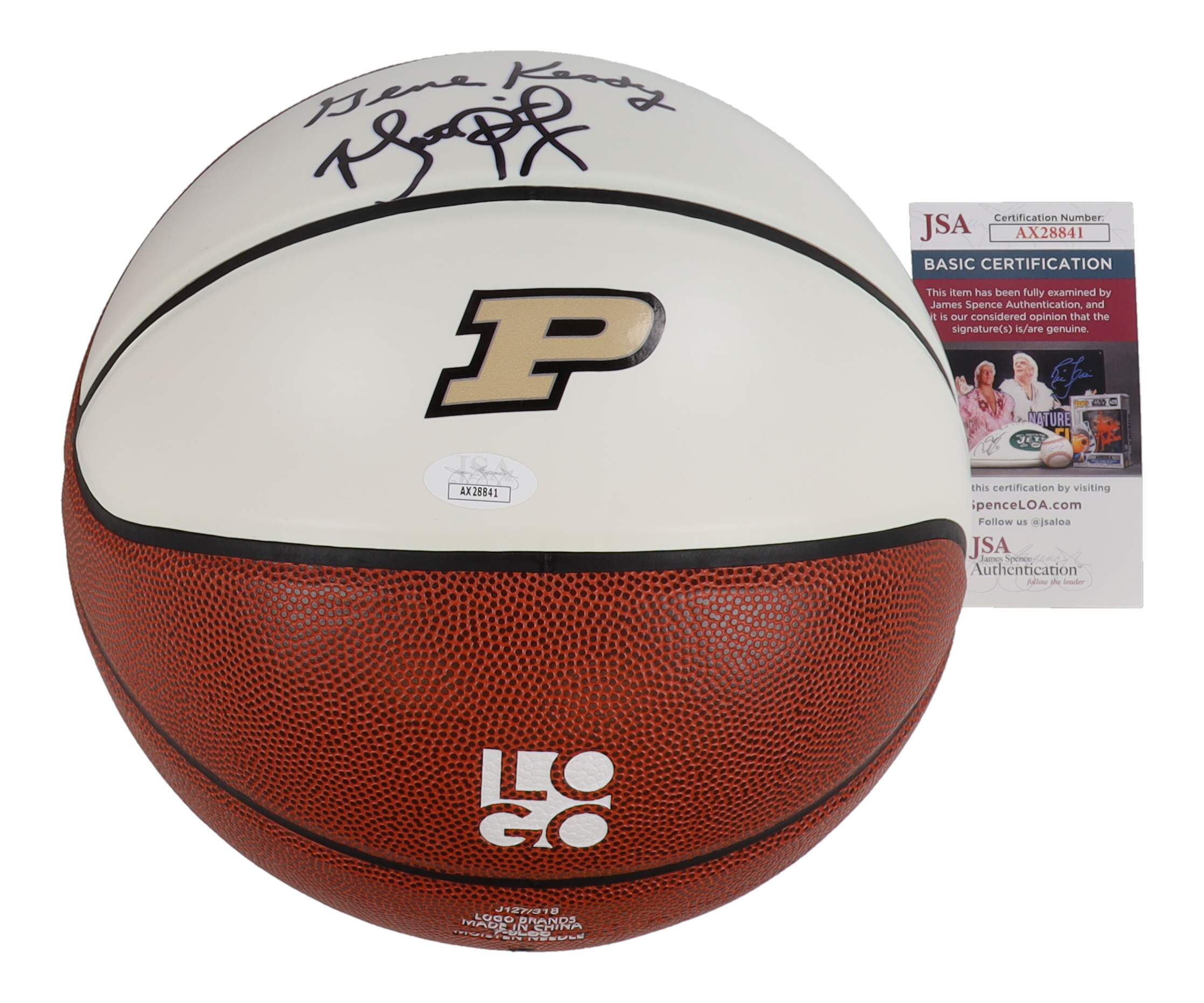 Matt Painter & Gene Keady Signed Purdue Boilermakers Logo Basketball ...