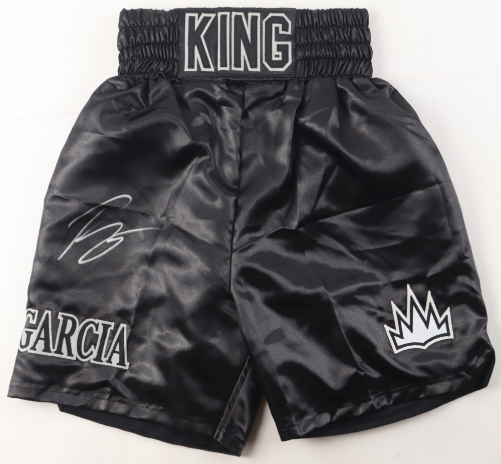 Ryan Garcia Signed Custom “King Ryan” Boxing Trunks (Beckett ...