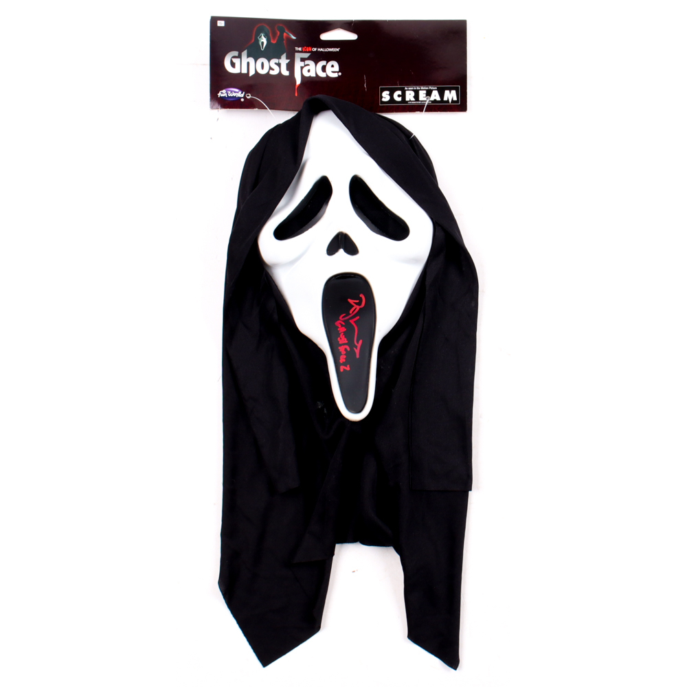 TJ White Signed "Scream" Mask Inscribed "Ghostface 2" (JSA) | Pristine ...
