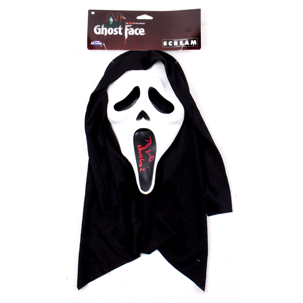 TJ White Signed "Scream" Mask Inscribed "Ghostface 2" (JSA) | Pristine ...