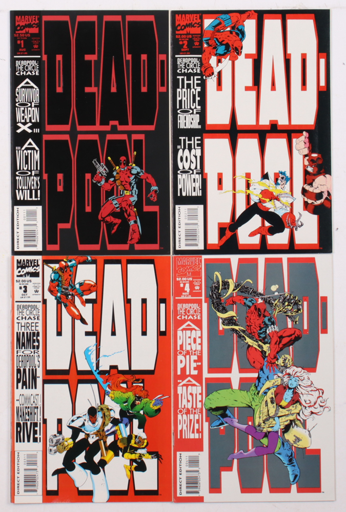Complete Set of (4) 1993 "Deadpool: The Circle Chase" Issue #1-4 Marvel ...