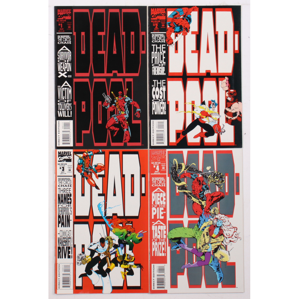 Complete Set of (4) 1993 "Deadpool: The Circle Chase" Issue #1-4 Marvel ...