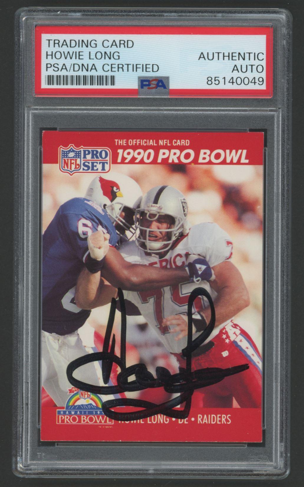 Howie Long Signed 1990 Pro Set #351 PB (PSA) | Pristine Auction
