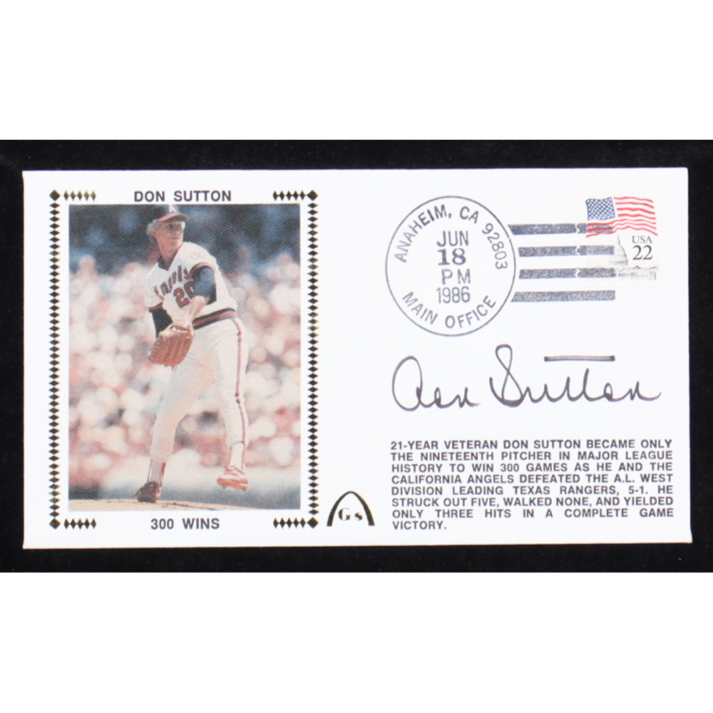 Don Sutton Signed 1986 "Don Sutton - 300 Wins" FDC Envelope (Beckett ...