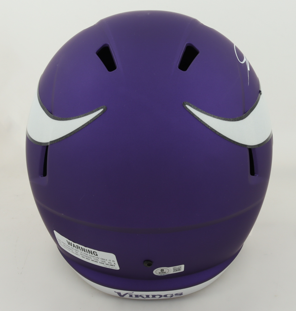Jordan Addison Signed Vikings Full-Size Speed Helmet (Beckett ...