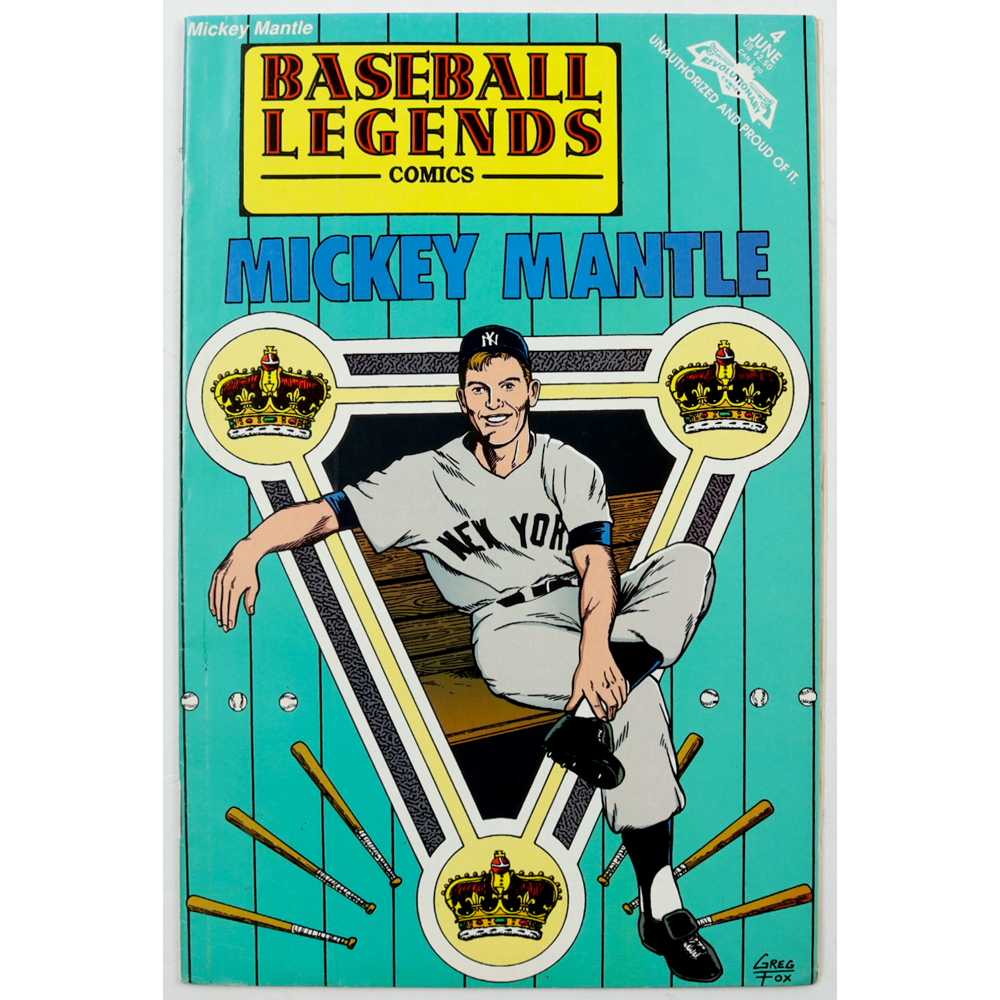 1992 "Mickey Mantle" Issue #4 Baseball Legends Comic Book | Pristine ...