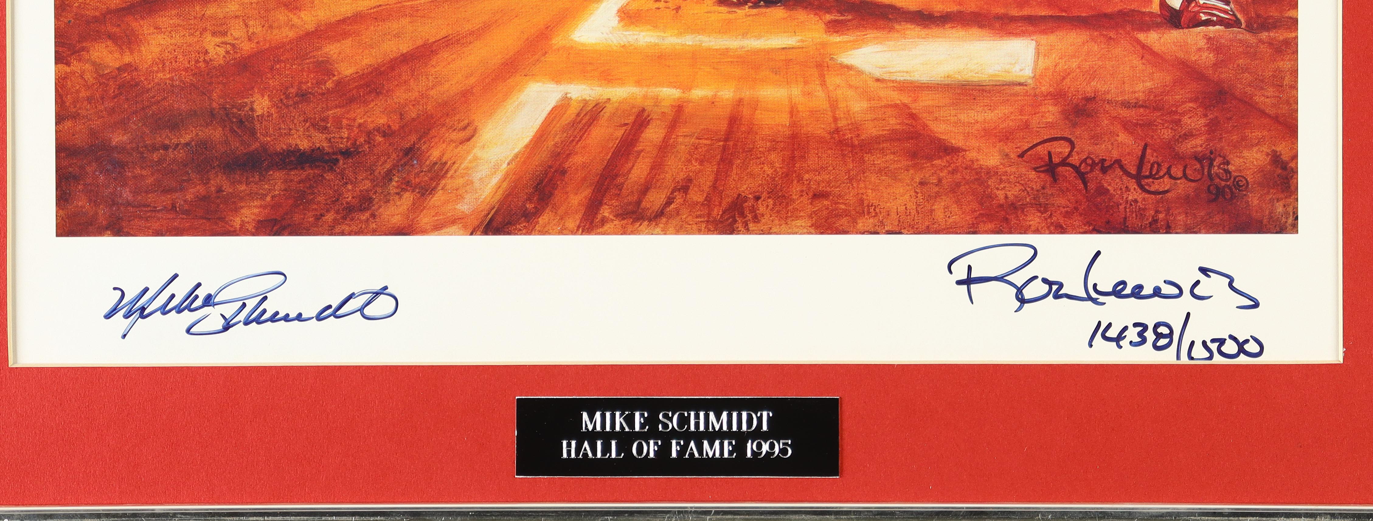 Mike Schmidt Signed LE Phillies Custom Framed Photo Display by Ron ...