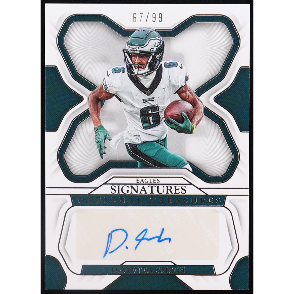 DeVonta Smith 2022 Panini National Treasures Signatures #17 #67/99 ...