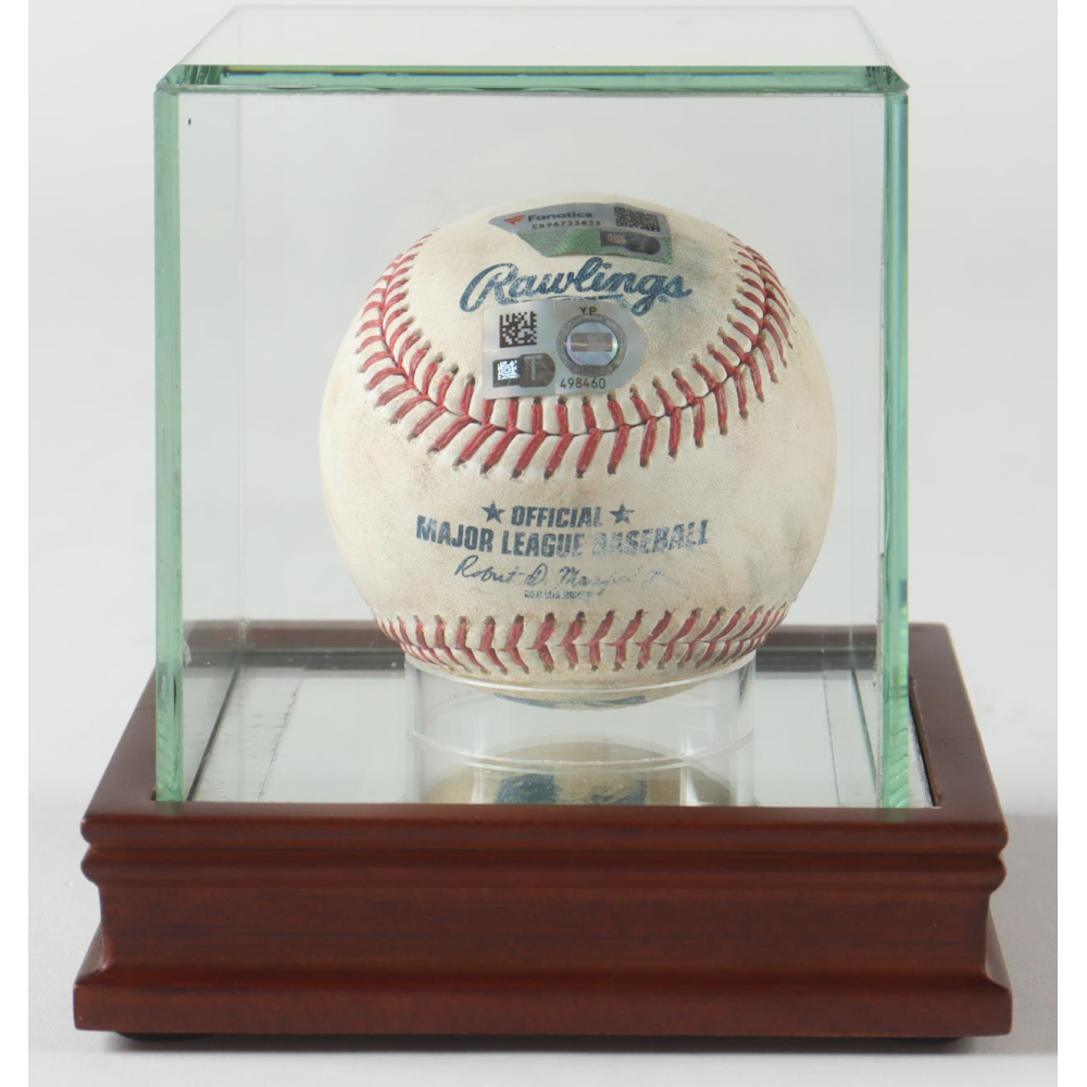 2024 Yankees vs Blue Jays Game-Used OML Baseball in Wood Display Case ...