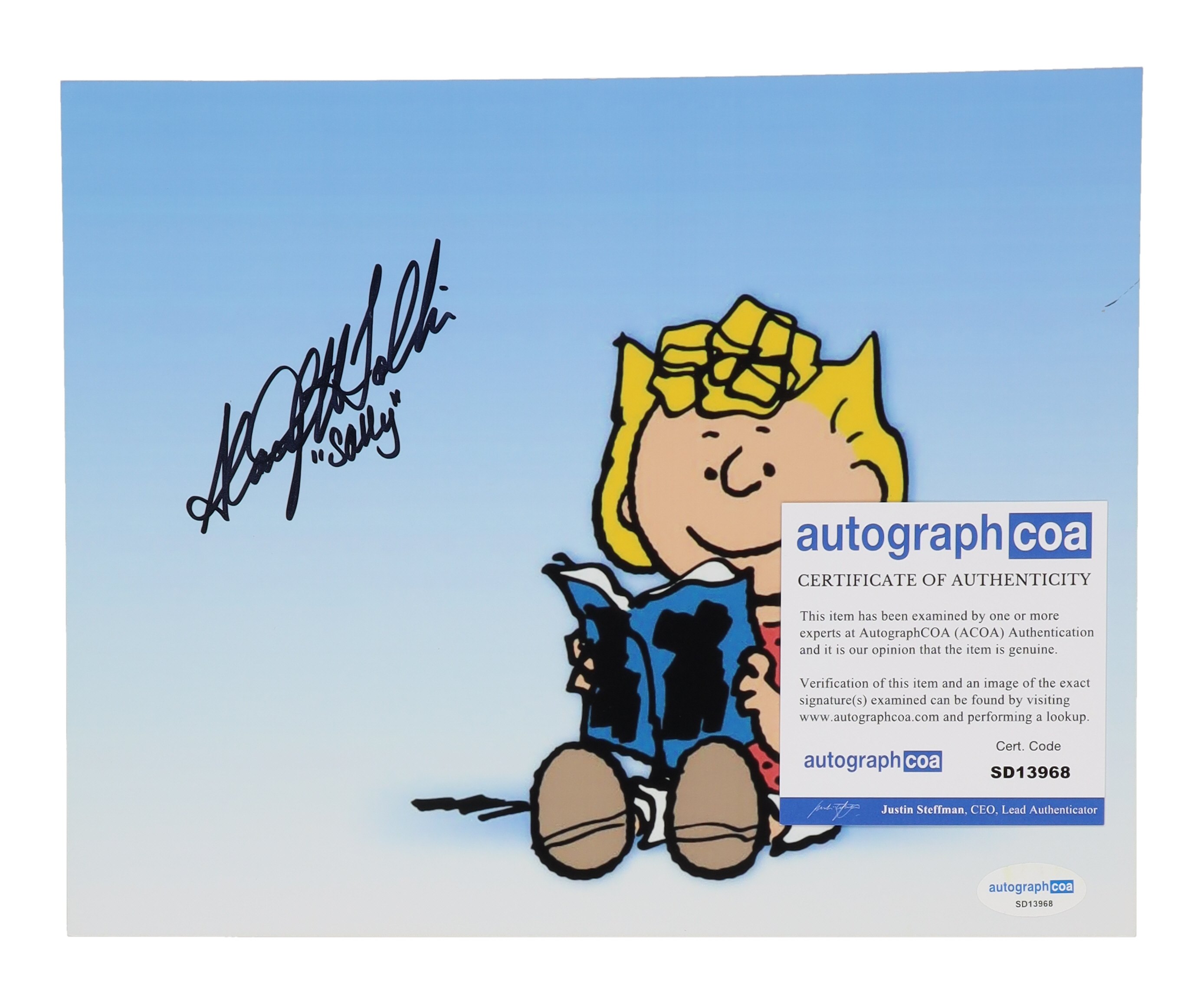 Stacy Heather Tolkin Signed "Peanuts" 8x10 Photo Inscribed "Sally ...