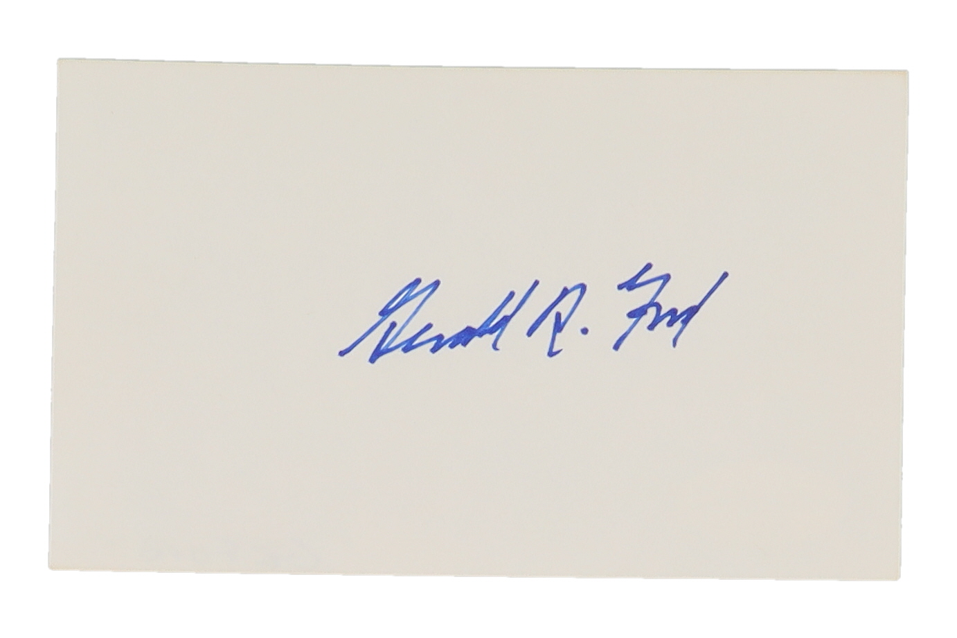 Gerald R. Ford Signed Cut (AutographCOA) | Pristine Auction