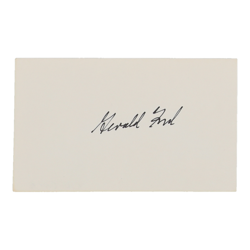 Gerald Ford Signed Cut (AutographCOA) | Pristine Auction
