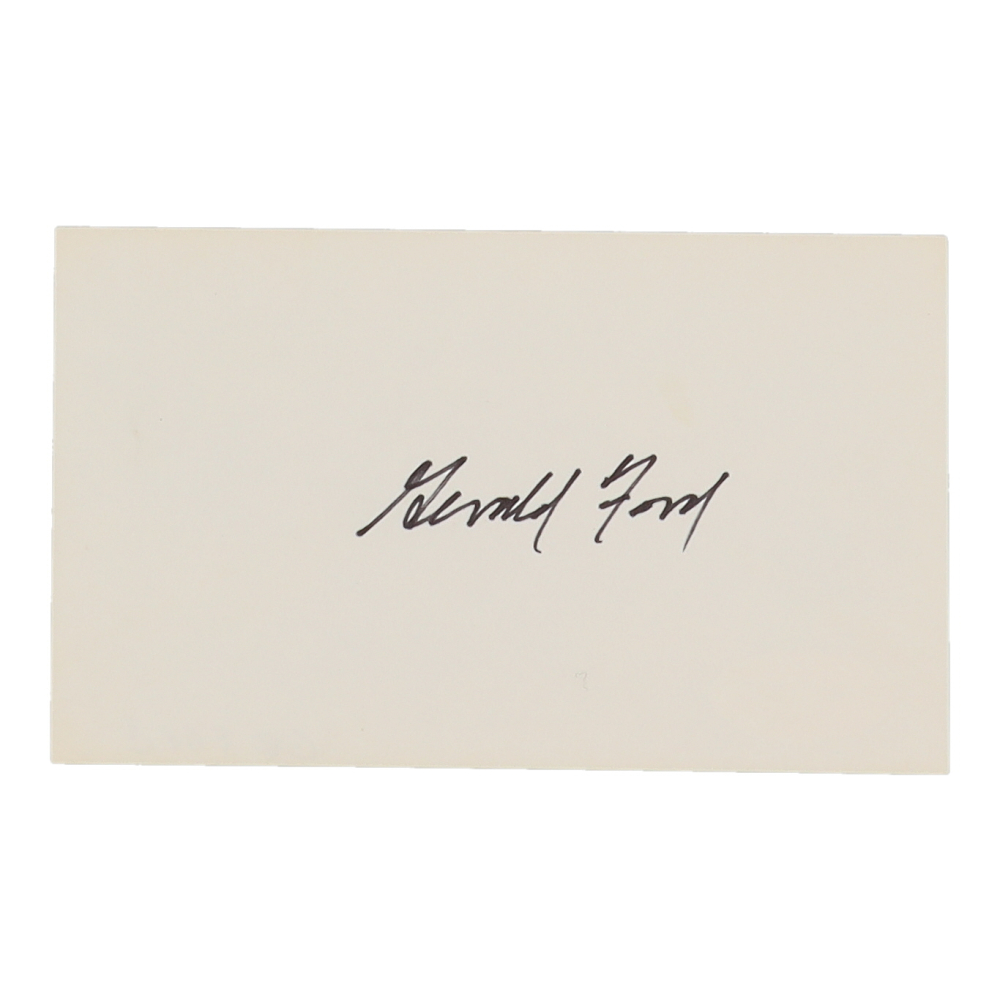 Gerald Ford Signed Cut (AutographCOA) | Pristine Auction